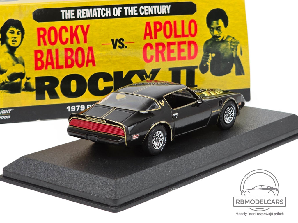 PONTIAC FIREBIRD TRANS AM ROCKY II 1979 - GREENLIGHT - RB Model Cars