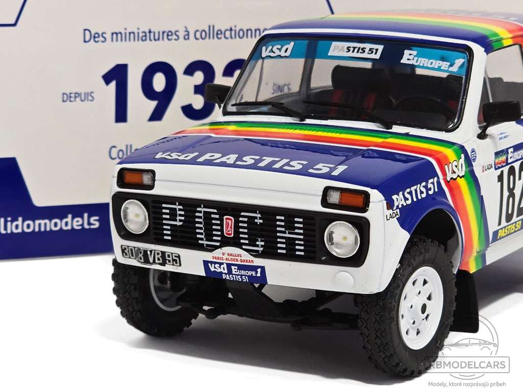 LADA NIVA PARIS-DAKAR 1984 - SOLIDO - RB Model Cars
